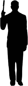 Amazon.com: Cardboard People Secret Agent Spy with Gun Silhouette Life ...