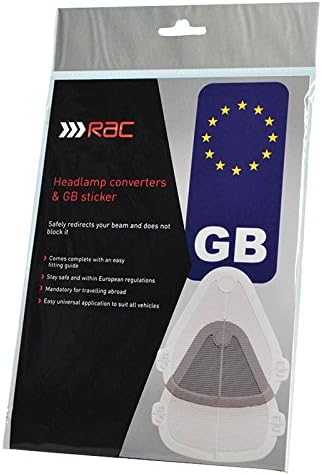 3 Piece European Travel Kit Headlamp RAC Beam Deflectors Headlight ...