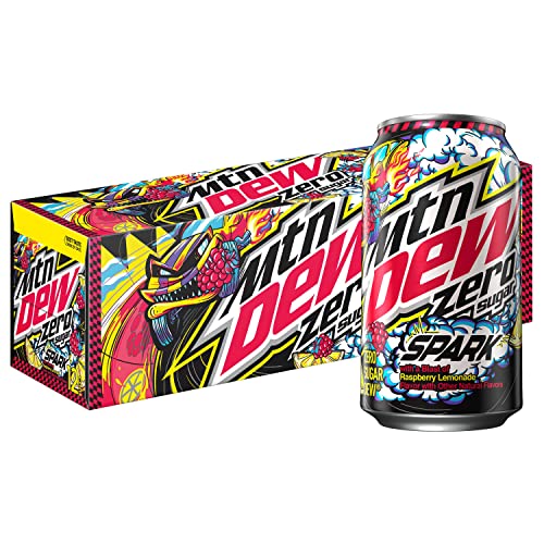 Mountain Dew Spark Zero Raspberry Lemonade, 12 Fl Oz Bottles, 12 Pack ...