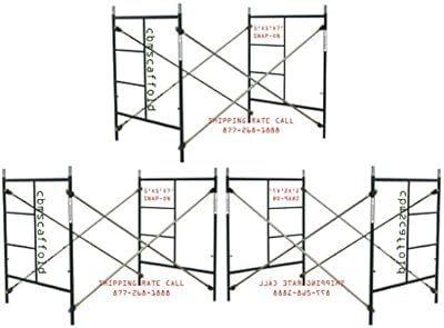3 Sets of Scaffolding masonry Box frames 5' x 5' x 7' Scaffold CBM1290 ...