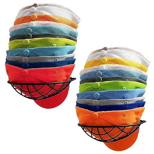 Homesweet 2-Pack Hat Racks for Wall Closet, Compact Hat Organizer for ...