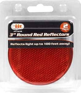 IIT 17634 3-Inch Round Red Reflectors, 2-Piece - - Amazon.com