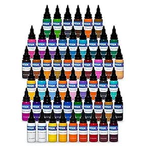 Amazon.com: 54 Color Set - Intenze Tattoo Ink - 1/2oz Bottles: Beauty