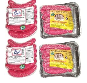 Amazon.com : 4lbs of Made in Maine Red Hot Dogs - Red Snappers ...