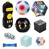 Fidget Toy Set 10 Pack, Magic Cube Fidget Rings Infinity Cube Fidget ...