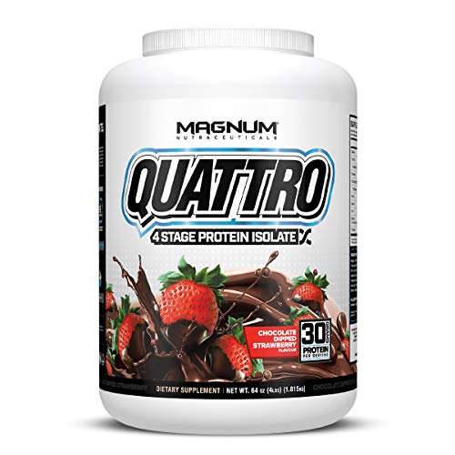 Magnum Nutraceuticals Quattro Protein Powder - 4lbs - Chocolate Dipped ...