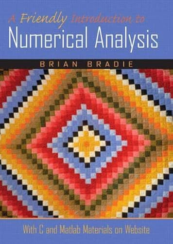 A Friendly Introduction to Numerical Analysis. in Oman | Whizz Number ...