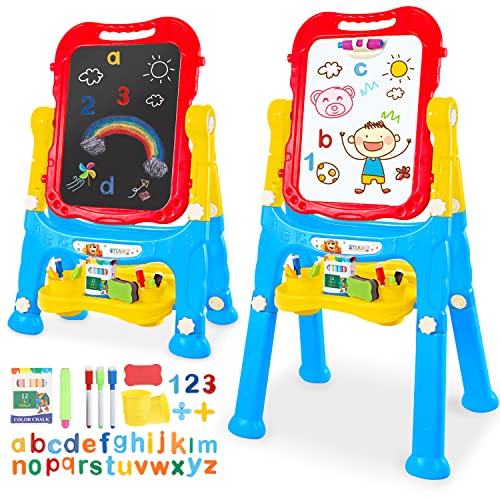 STEAM Life Easel for Kids Art Easel for Toddler Easel - 4in1 Double ...