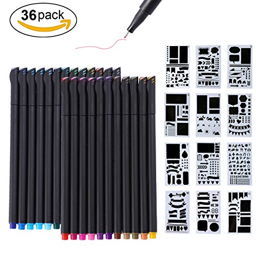 Buy Aieve Fineliner Pens,24 Fineliner Color Pens Set Bullet Journal ...