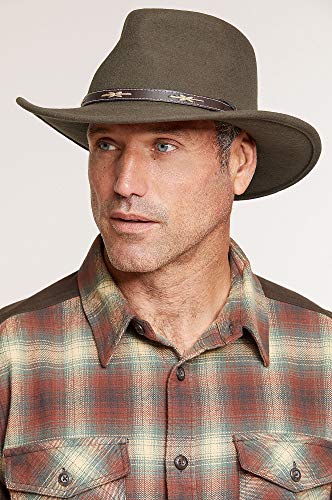 Overland Sheepskin Co Teton Crushable Wool Cowboy Hat Khaki | Pricepulse