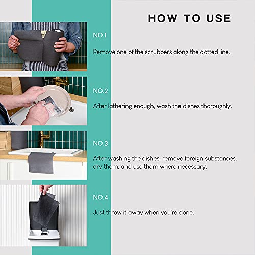 Disposable Scouring Sheets, Scrub Sheets, Kitchen Scrub Pads, Cleaning ...