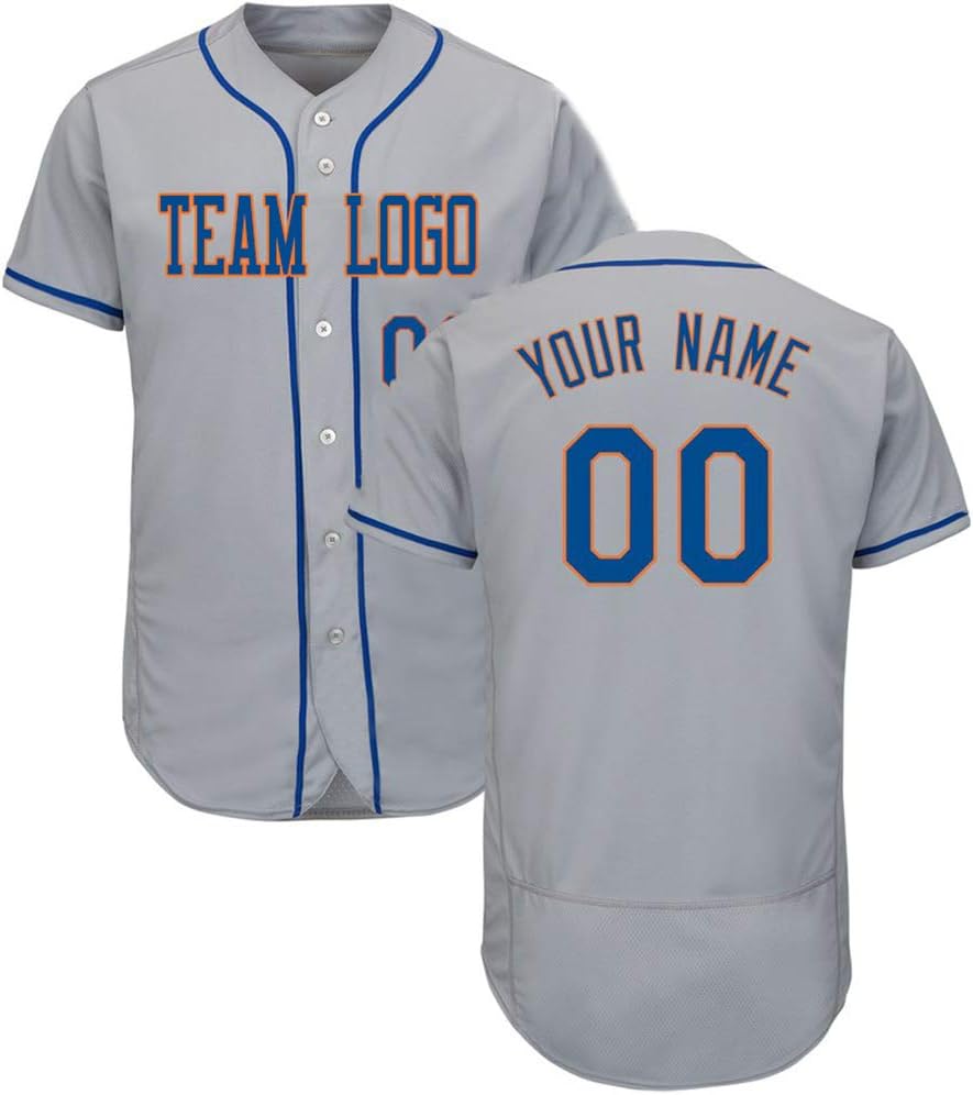 2zBrothers Playera de béisbol Personalizada con diseño de botón ...