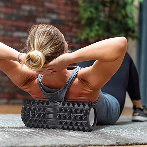 13" Foam Roller, Professional Muscle Roller with 3D Bionic Massage ...