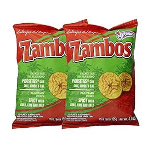 Amazon.com: Yummies Zambos Plantain Chips with Chili, Lime & Salt 5.46z ...