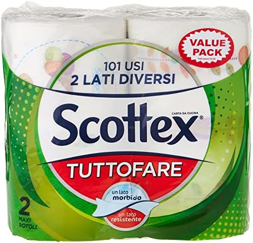 Scottex TuttofareKitchen Towel 2 Maxi Rolls, White price in UAE ...
