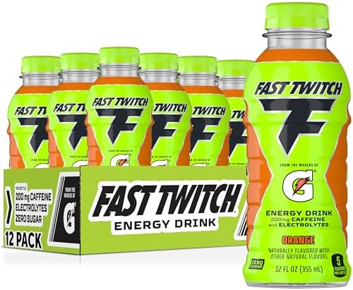 Fast Twitch Energy drink from Gatorade, Orange, 12oz Bottles, (12 Pack ...