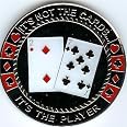 Amazon.com: The Player not the Cards Poker Weight Card Guard Cover Chip ...