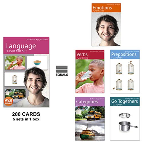 Language Flash Card Set | Feelings and Emotions, Prepositions, Verbs ...