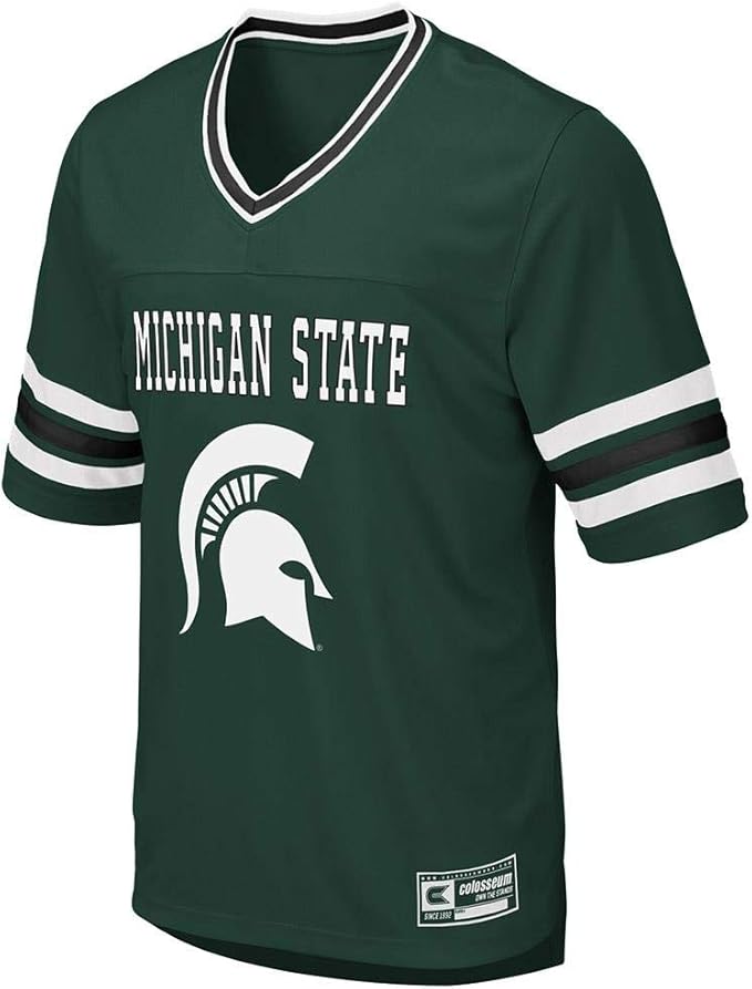 Amazon.com: Colosseum Mens Michigan State Spartans Football Jersey - XL ...