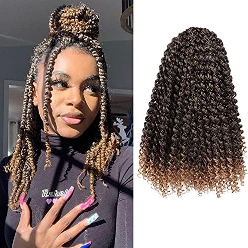 7 Packs Passion Twist Hair 12 Inch Water Wave Crochet Braiding Hair ...