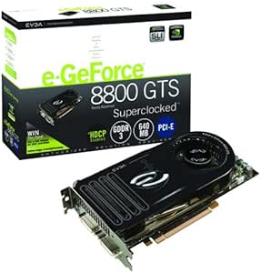 Amazon.com: eVGA e-GeForce 8800 GTS Superclocked Graphics Card: Electronics