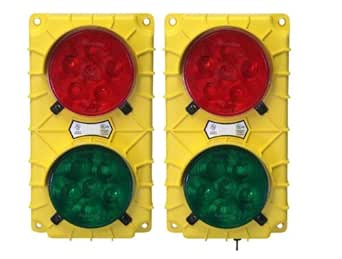 SG30 LED Stop and Go Light Signal System, 6-3/8-Inch Width X 11-3/8 ...