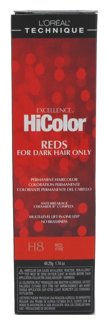 Mua Loreal Excel Hicolor H08 Tube Red Fire 1.74oz (6 Pack) Loreal Excel ...