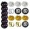 Famoby 50th Birthday Party Decorations Kit - Gold Glittery Cheers to 50 ...
