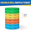 2000 Methdic Golden Raffle Tickets (4 Color Selection), Double Roll ...