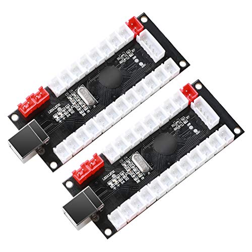 Guwarry 2-Player Zero Delay USB Encoder PC to HAPP Joysticks/HAPP ...