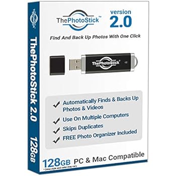 Amazon.com: ThePhotoStick 128 -- Easy, One Click Photo and Video Backup ...