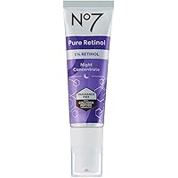 Amazon.com: No7 Pure Retinol 1% Night Concentrate - Anti Wrinkle Serum ...