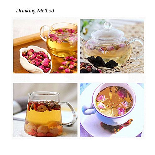 Rose Bud Tea Dried Red Rose,MQUPIN Rose Tea 100% Natural Pure Flower ...