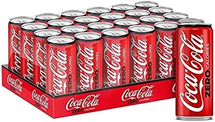 Coca Cola Zero Carbonated Soft Drink, Cans, 24 x 355 ml price in Saudi ...
