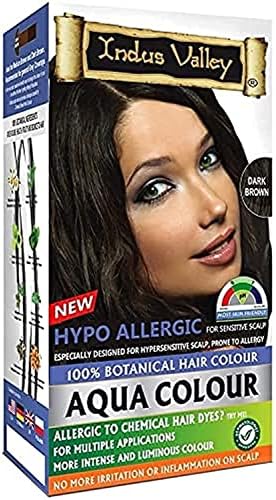 Indus Valley Hypo Allergic Aqua Halal Hair Color Dark Brown Gray ...