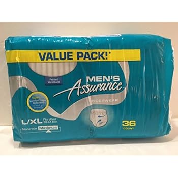 Amazon.com: Assurance for Men Maximum Absorbency Underwear, Small ...