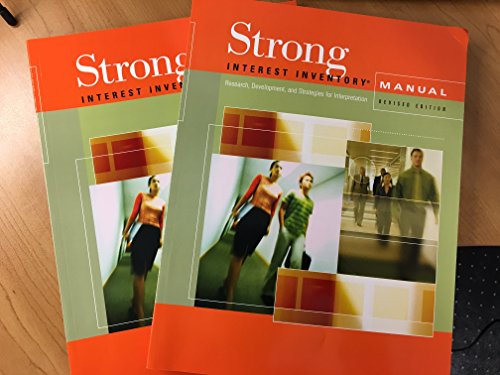 Strong Interest Inventory Manual (with Supplement): Books - Amazon.ca