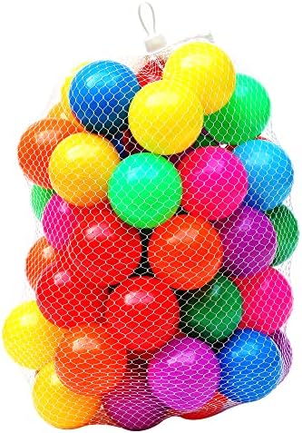 Soft Kids Plastic Balls - Pack of 50 Phthalate Free BPA Free Crush ...