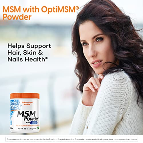 Doctor's Best MSM Powder with OptiMSM, Non-GMO, Vegan, Gluten Free, Soy ...