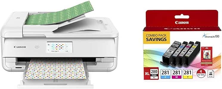 Amazon.com: Canon TS9521C Wireless Crafting Printer, 12X12 Printing ...