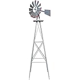 Amazon.com : 8FT Ornamental Windmill Backyard Garden Decoration Weather ...