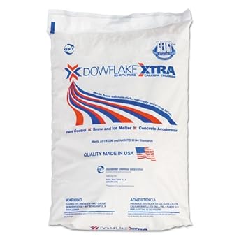 Amazon.com: Dowflake Calcium Chloride Ice Melt, 50lb Bag - one 50lb bag ...
