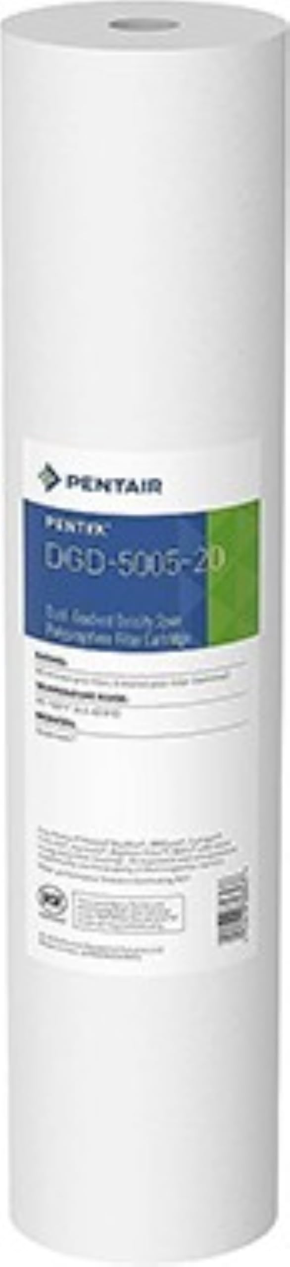 Pentair Pentek DGD-5005-20 Big Blue Water Filter, 20-Inch Whole House Sediment Filter Cartridge ...