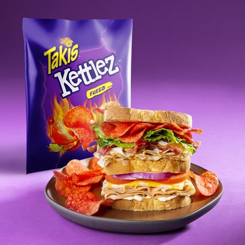 Takis Fuego Kettlez 6 pc / 2.5 oz Snack Size Case, Hot Chili Pepper ...