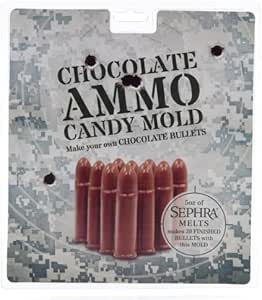 Amazon.com: Chocolate Candy Bullet Mold - This plastic candy bullet ...