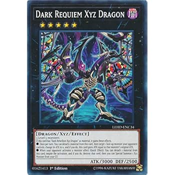 Amazon.com: Yu-Gi-Oh! - Dark Requiem Xyz Dragon - LEHD-ENC34 - Common ...