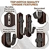 TESLYAR Gun Rack Wall Mount Hold Up Displays Horizontal Gun Rack and ...