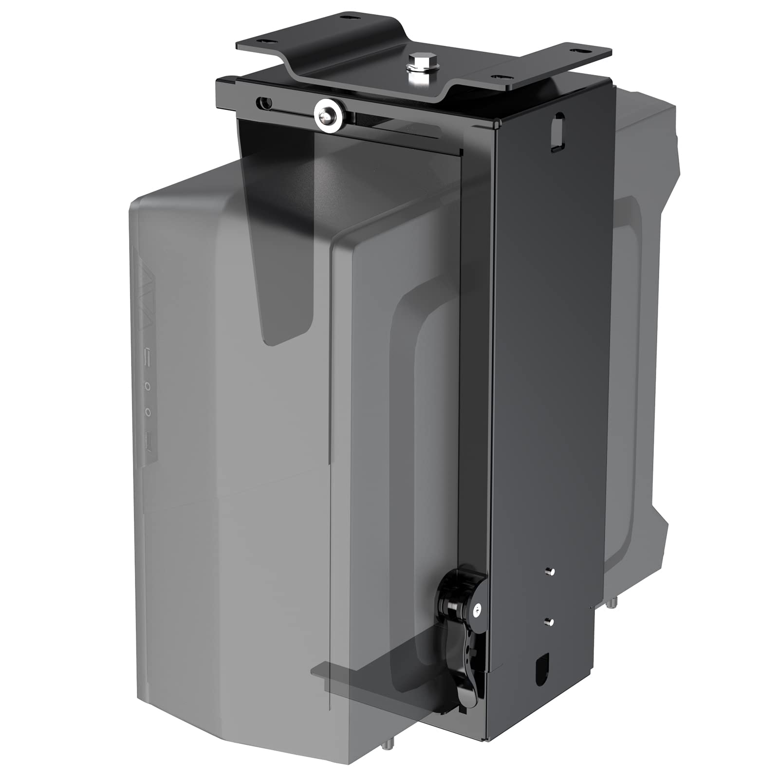 WALI Under Desk Computer Mount, Adjustable Computer Case Holder PC Wall ...