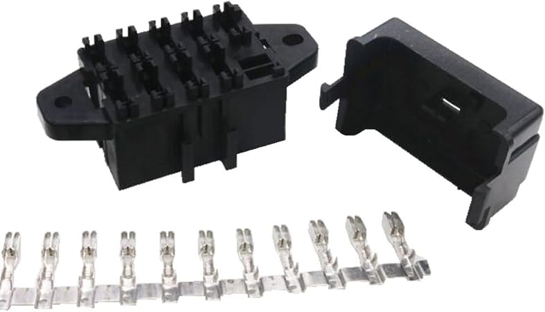 Amazon.com: 9 Way Auto fuse box assembly With terminals Dustproof fuse ...