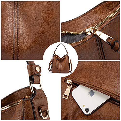 Realer Hobo Bags for Women Faux Leather Purses and Handbags Large Hobo ...